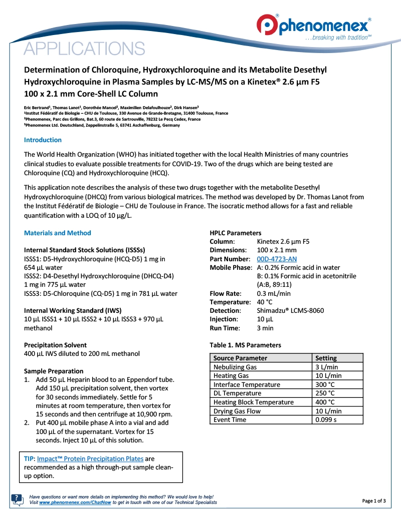 Pharmaceutical: Phenomenex